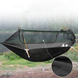 Camping Hammock with Mosquito Net and Rainfly Cover,Camping Hammock,Lightweight Portable Hammock,Waterproof Camping Hammock for Outdoor Backpacking Hiking Travel (Camouflage)