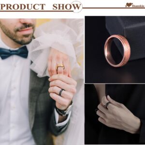 Customize Matching Frosted Promsie Couple Rings Black Rose Gold Engraved Matte Engagement Wedding Bands Anniversary Crown Elk Sun Heart Love Crown Personalized 6mm Stainless Steel