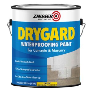 1 gal zinsser 272170 white drygard waterproofing paint