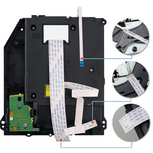 Gorliskl Blu-Ray DVD ROM Disc Drive Replacement for Playstation 4 PS4 CUH-1200 CUH-1215A CUH-1215B CUH-12XX Series,with TSW-001 PCB Board and Opening Tool