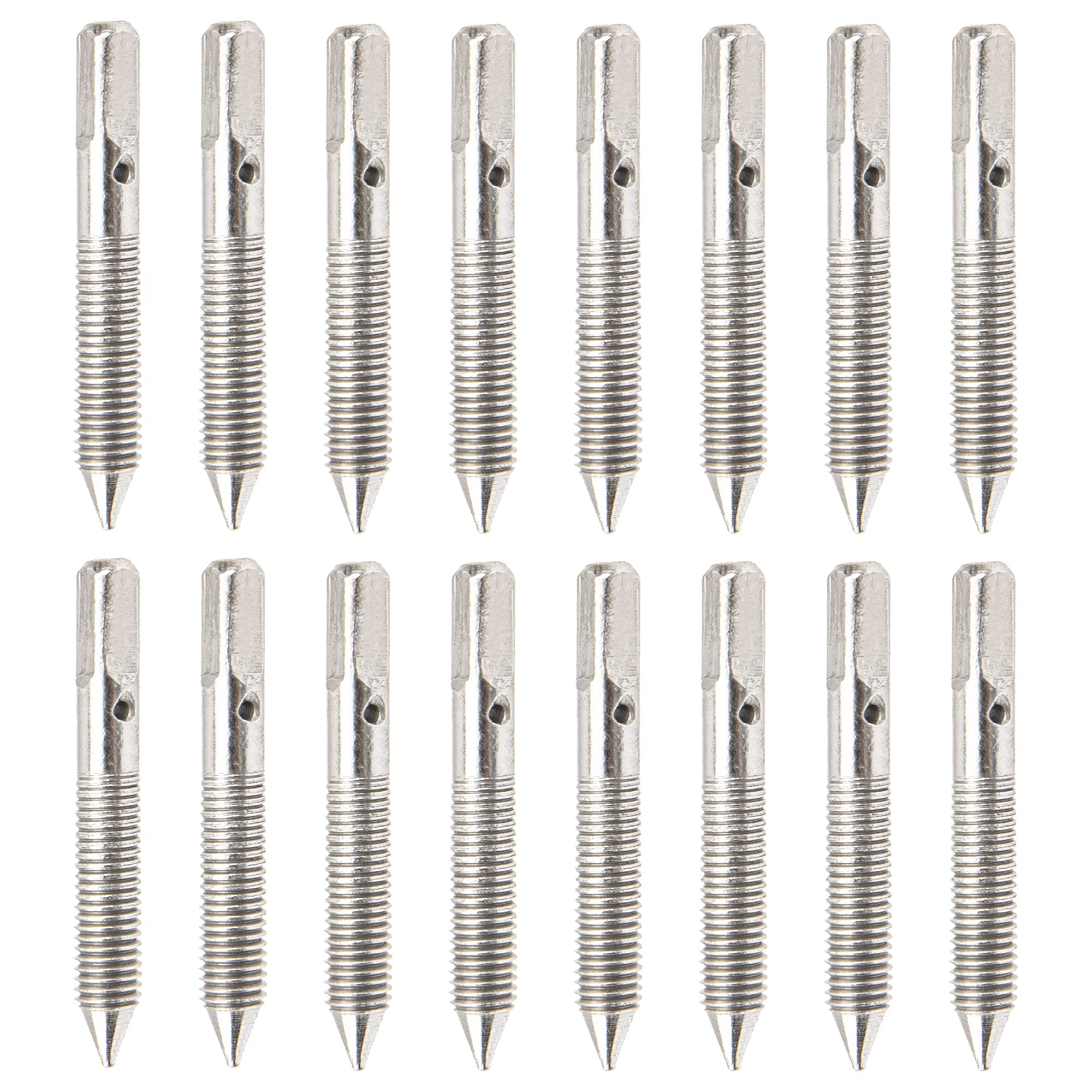 16Pcs Yootones Stainless Steel Standard Piano Loose Tuning Pins Pegs Parts Compatible with Piano tuning tools(Silver)