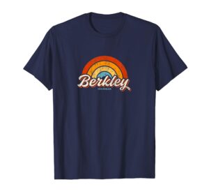 berkley michigan mi vintage rainbow retro 70s t-shirt