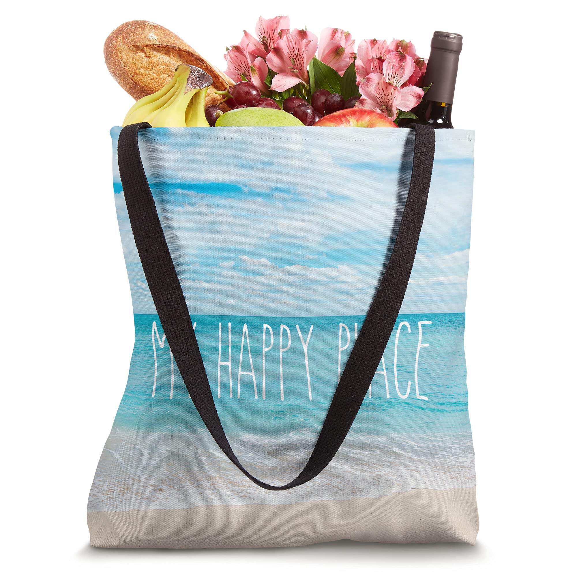 Rae inspired Dunn mug my happy place summer vacay beach day Tote Bag