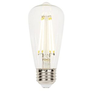 westinghouse 4518600 4.5 watt (40 watt equivalent) st15 dimmable clear filament led light bulb, medium base