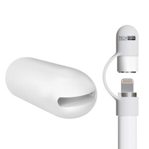 techmatte non-magnetic 2-in-1 cap charging adapter compatible with apple pencil 1st generation, female to female charger connector cap