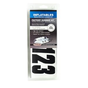 Hardline Products Boat Lettering 3″ Registration kit for Inflatable Boats - INFBLK350