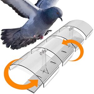 petslandia bird deterrent system - polycarbonate uv resistant pigeon dissuasion, cruelty-free pigeon proof, long lasting, suitable for balconies, patios and outdoors (78 in)