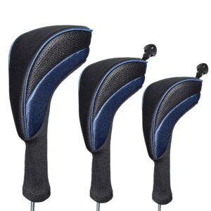 3pcs/set driver # 1 3 5 fairway wood cover golf club headcover