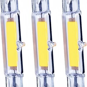 BesYouSel R7S LED Bulb 10W 78mm Double Ended LED COB Bulbs 100W Halogen Equivalent 120V J Type R7s Floodlight Adjustable Cool White 6000K Landscape Lights for Home, School, Warehouse, Pack of 3