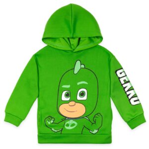 pj masks gekko big boys fleece hoodie green 10-12