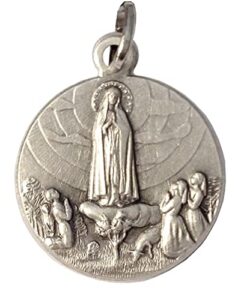 our lady of fatima medal - the patron saints medals - 100% made in italy -