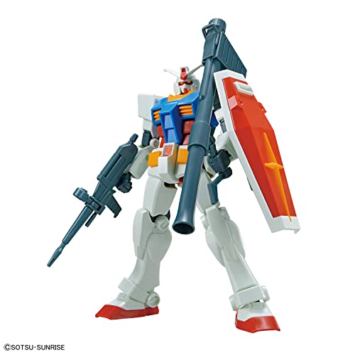 Bandai Hobby - Mobile Suit Gundam - 1/144 RX-78-2 Gundam (Full Weapons Set), Bandai Spirits Entry Grade Model Kit