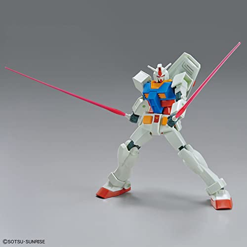 Bandai Hobby - Mobile Suit Gundam - 1/144 RX-78-2 Gundam (Full Weapons Set), Bandai Spirits Entry Grade Model Kit