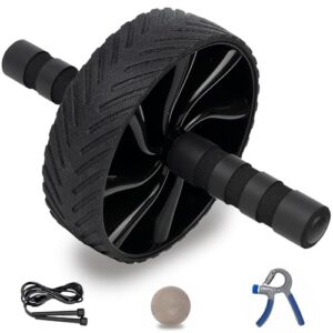 sprwhale ab roller wheel,abdominal wheel,ab workout equipment for core workout,core exercise equipment,exercise wheels for home gym,fitness equipment for abdominal exercise(black ab roller)