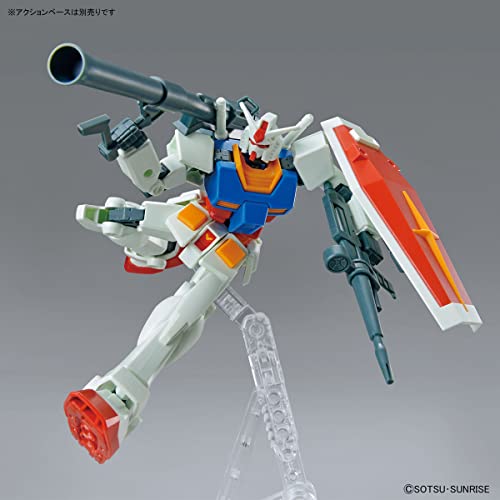 Bandai Hobby - Mobile Suit Gundam - 1/144 RX-78-2 Gundam (Full Weapons Set), Bandai Spirits Entry Grade Model Kit