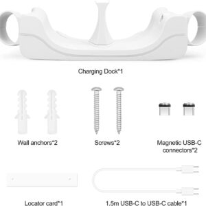 RGEEK Wall Charging Dock for Quest 2, Quest 2 Accessories Charging Station with LED Indicator, High Speed, Fast Charging Dock with Display Stand for Quest 2