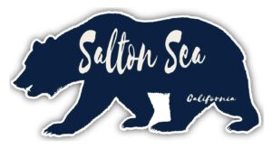 salton sea california souvenir 3x1.5-inch fridge magnet bear design