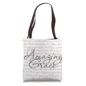 amazing grace tote bag