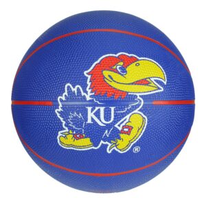 adidas ncaa kansas jayhawks official men's team logo and colors basketball, size 7