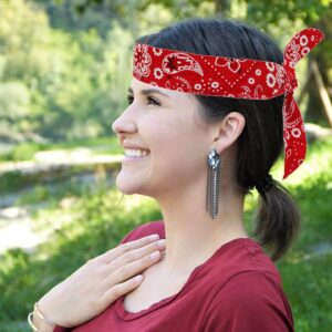 Iconikal Gel Cooling Head Band, Red and Blue Paisley, 4-Pack