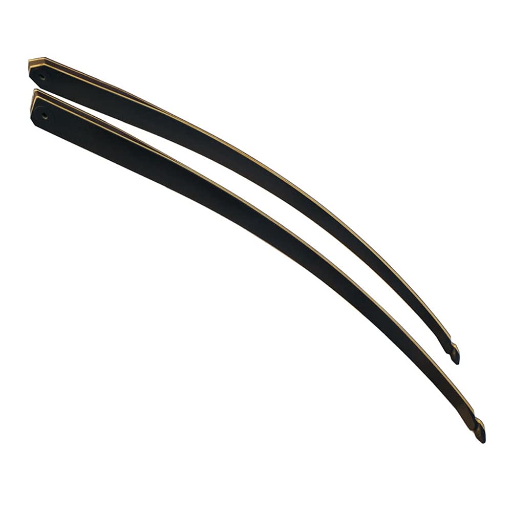 ZSHJGJR 60 Inch Black Hunter Taken Down Longbow Limbs Replacement Bow Limbs Only for Right Handed and Left Handed 30lbs-60lbs (right hand, 35lbs)