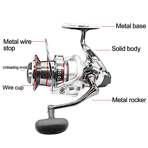 VGEBY Spinning Reel CTS10000 13+1BB Full Metal Fishing Long Shot Spinning Reel Fishing Supplies Accessory Fishing Reels and Fishing Repair Tools