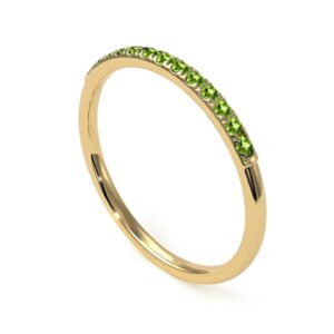 new year gift's jewelry ring mom gift hand made natural peridot gold plated gemstone jewelery size 6