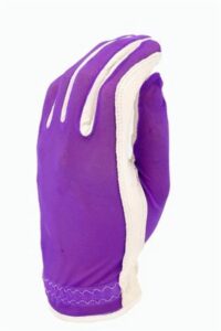 evertan: women's tan through golf glove - grape large