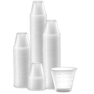 care plus (100 count 1oz) disposable medicine cups with embossed measurements marking, for liquid and dry medication