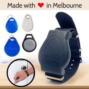 Fobster Key Fob Bracelet HID RFID Key Fob Wristband Fob Holder Wristlet Keychain Patented