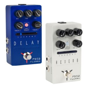 flamma reverb and delay guitar pedals