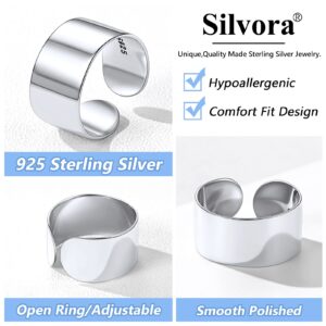 Plain Silver Band Rings Women's Knuckle Toe Rings Jewelry Midi Finger Bands Minimalist Stacked Beach Party Gifts