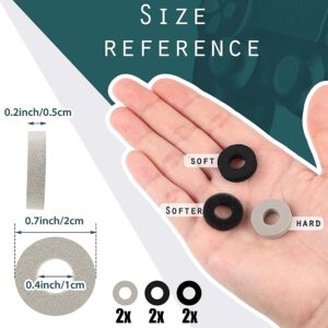 Generic Aim Assist or Precision Rings for PlayStation 5 (PS5), PS4, Xbox Series S/X, Xbox One, Nintendo Switch Pro and Scuf Controller Foam, black & grey.