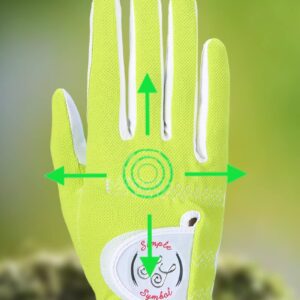 SIMPLE SYMBOL Women's RainGrip Golf Glove Two Pack,Hot Wet Weather Comfort,（Two Left Hands Or Two Right Hands Or One Pair） Four Colors to Choose from Pink/Purple/White/Green(Green,S,Right)