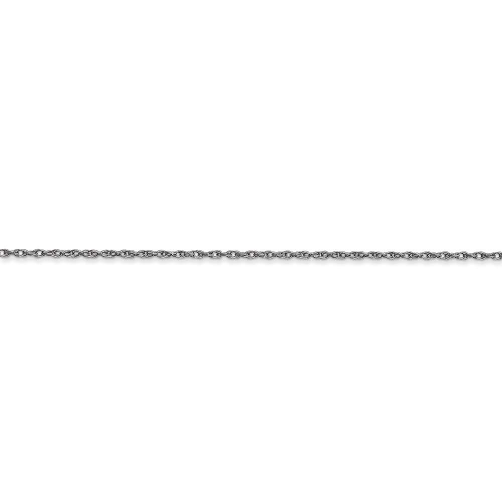 FJC Finejewelers 14 kt White Gold Carded Cable Rope Chain 22 Inches x 0.95 mm