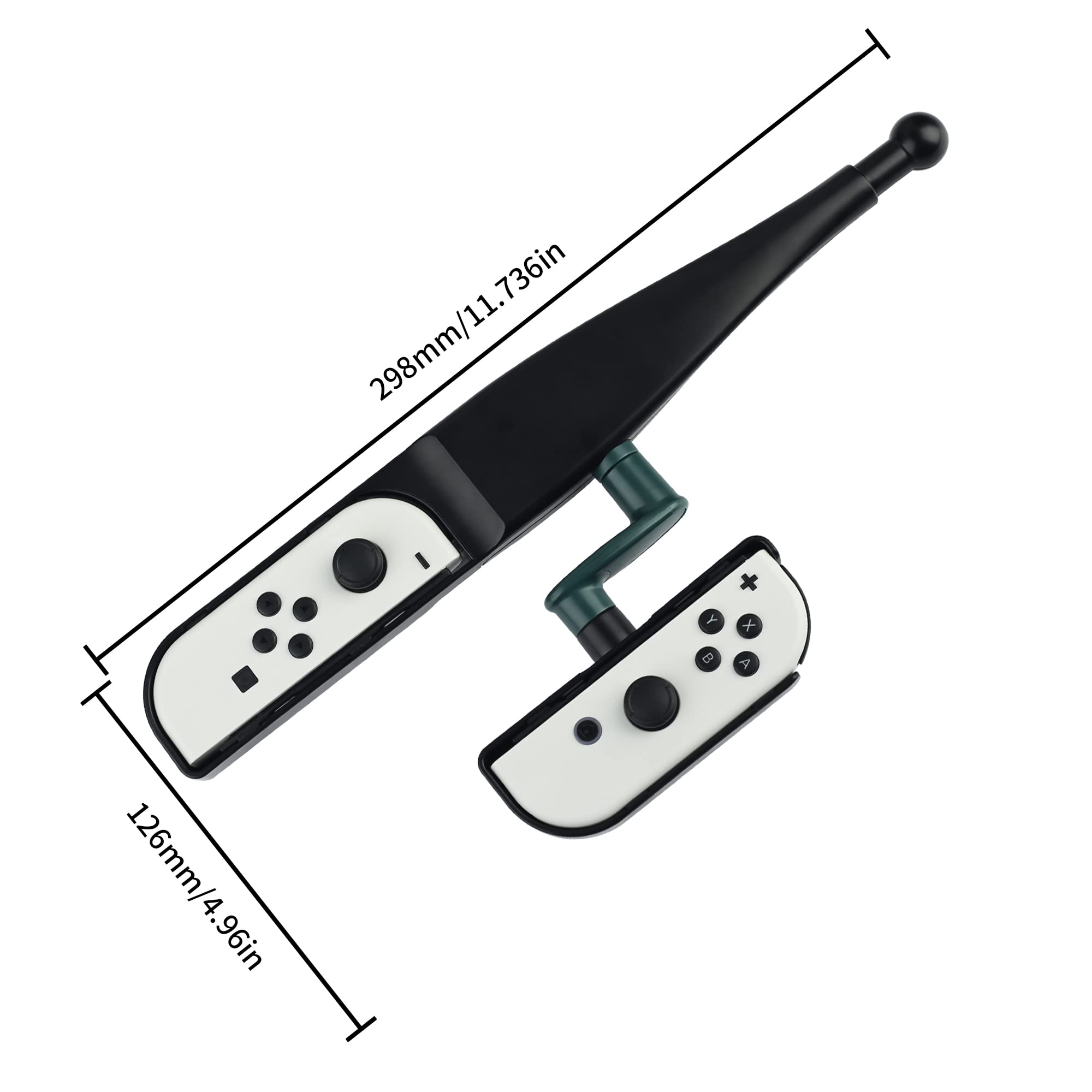 FANPL Fishing Rod for Nintendo Switch & Switch OLED Joy Con Game Handle Grip Controller Accessories Compatible with Bass Pro Shops: The Strike Championship Edition, Enhance Gaming Experience