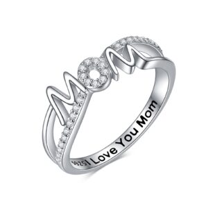 yfn mom rings 925 sterling silver mom rings mothers ring women jewelry gifts for mum