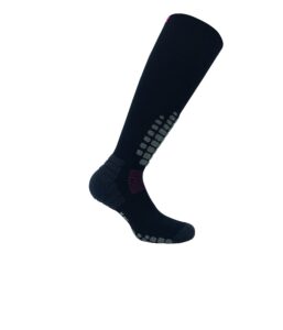 eurosock unisex adult wool supreme snow ski socks, black, large us