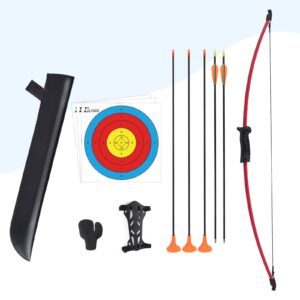 elong youth recurve bow and arrow set outdoor with quiver children junior archery beginner longbow target training for teen teams game