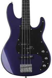 esp ltd ap-204 bass guitar - dark metallic purple