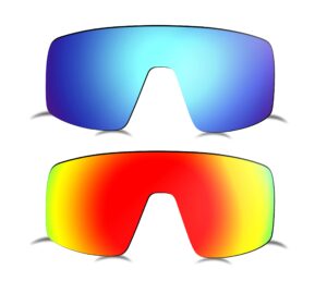 prizo orl polarized replacement lenses for oakley sutro sunglasses oo9406 - multi options (orange+blue)