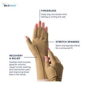 isotoner unisex adult Left Hand Only, Open Finger (One Glove) Cold Weather Gloves, Camel, X-Large US