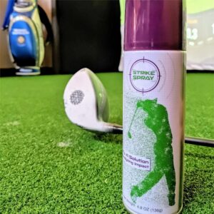 Strike Spray Golf Club Impact Spray - 3 Pack - Swing Impact Golf Training Aid, Golf's #1 Impact Spray for Club Face, Dries Quickly, Comes Off Easy, Instant Shot Feedback on Club Face