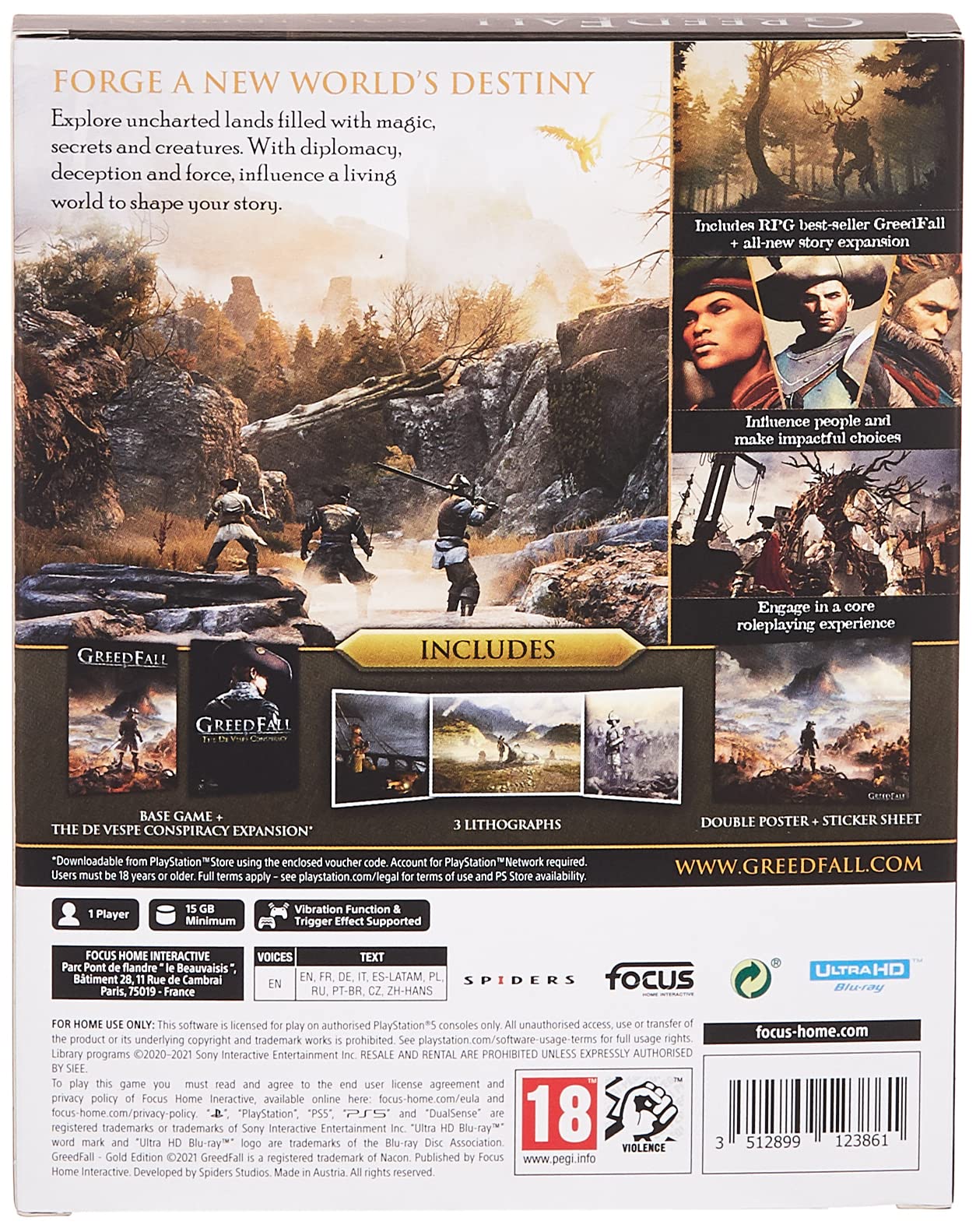 FOCUS HOME INTERACTIVE GreedFall (Gold Edition) (PS5)