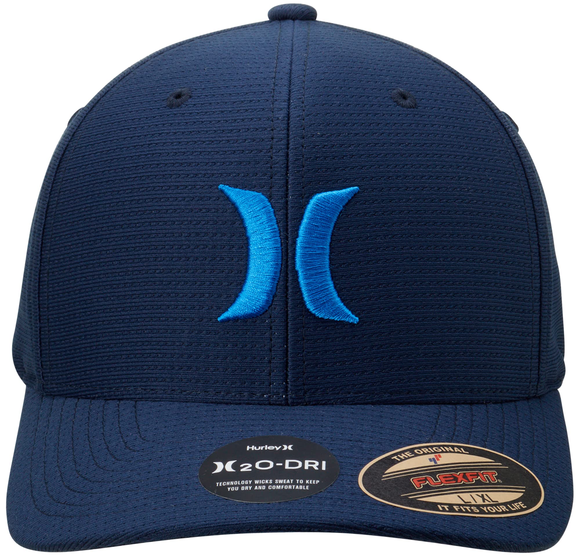 Hurley Men's Caps - H2O Dri Pismo Curved Bill Baseball Hats for Men (S-XL), Size Large-X-Large, Blue