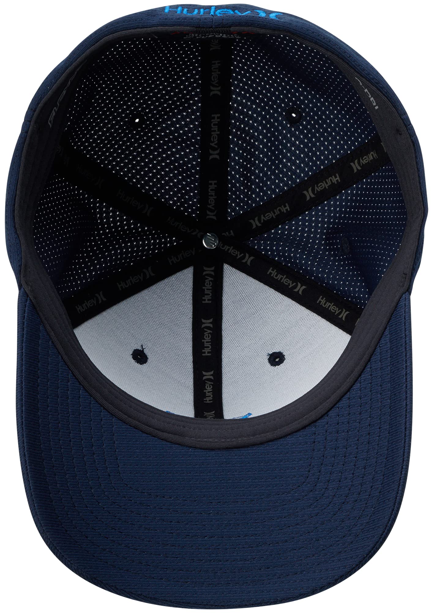 Hurley Men's Caps - H2O Dri Pismo Curved Bill Baseball Hats for Men (S-XL), Size Large-X-Large, Blue