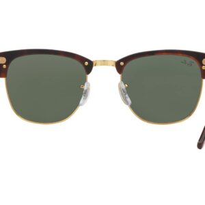 Ray-Ban RB3016 Clubmaster Sunglasses+ Vision Group Accessories Bundle(Mock Tortoise On Arista/Crystal Green (W0366),51) for unisex-adult