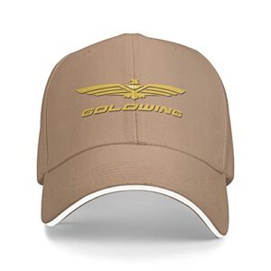 goldwing logo hats rock unisex baseball cap natural