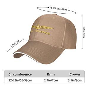 Goldwing Logo Hats Rock Unisex Baseball Cap Natural