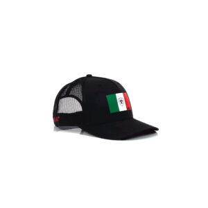 ariat men's mexico flag black baseball cap